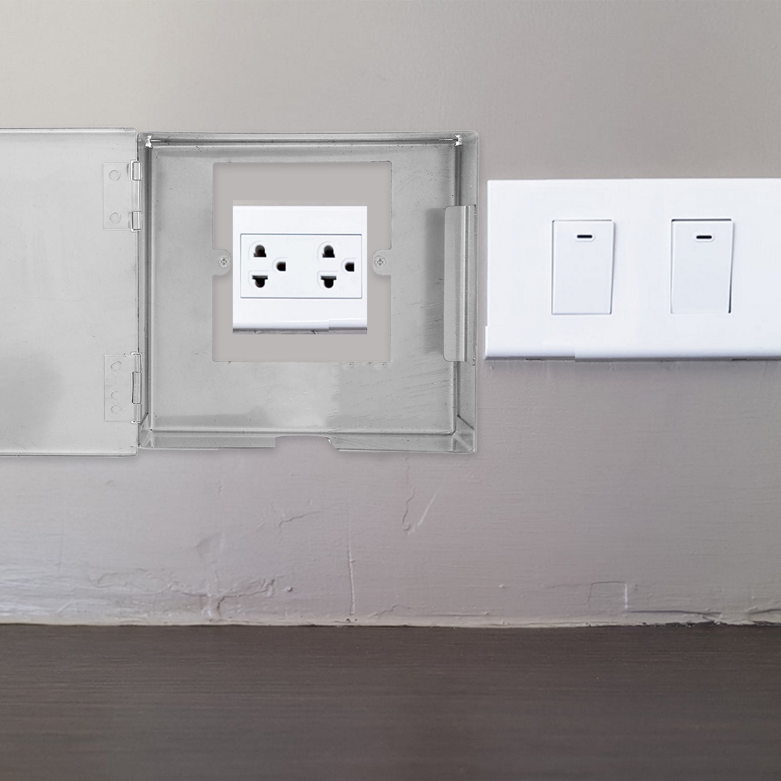 MIPCASE 1Pack 4.7X4.7X2.4Inch Electrical Box for Electricians and ...