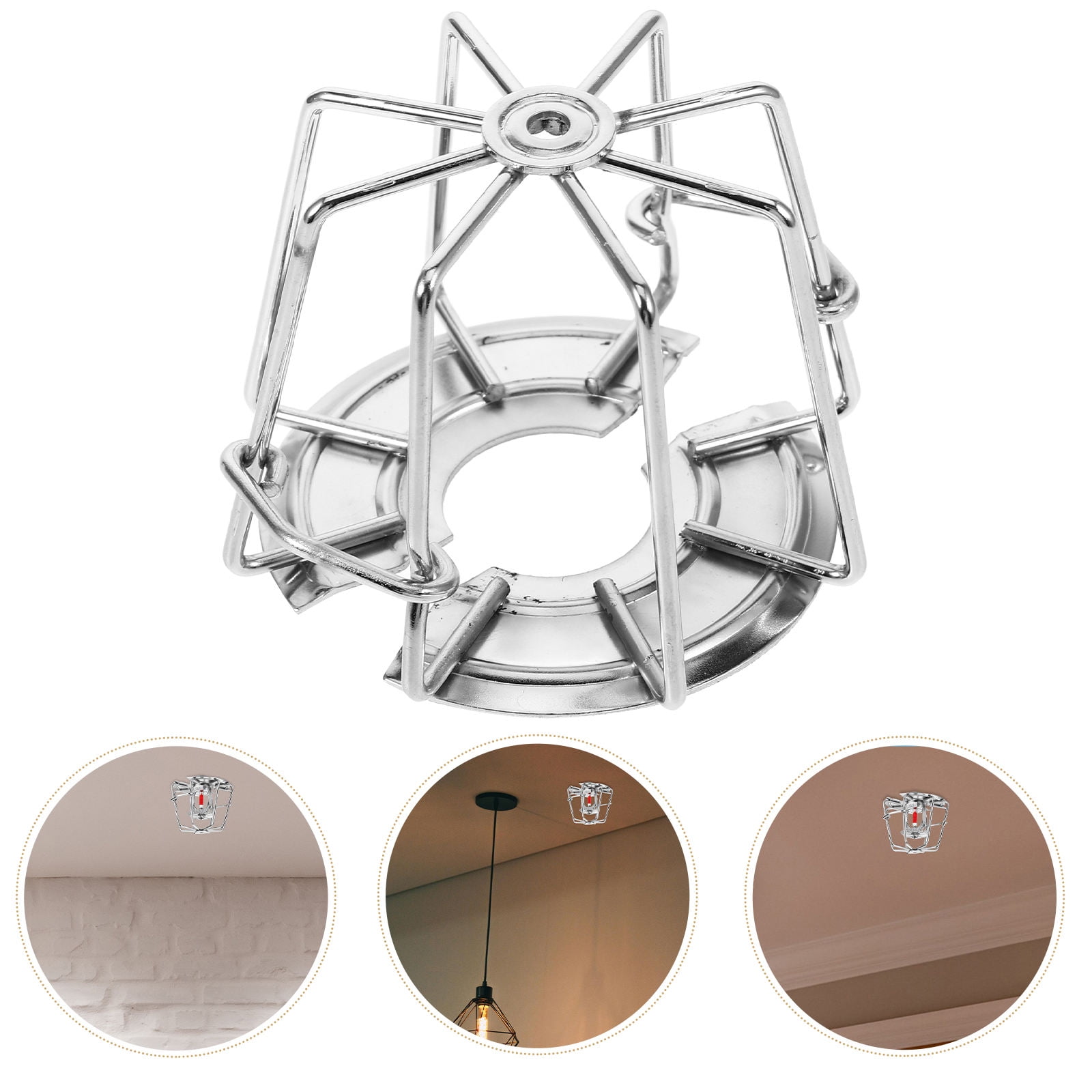 MIPCASE Covers for Fire Sprinkler Head Outer Cover Silver Iron 1Pcs ...