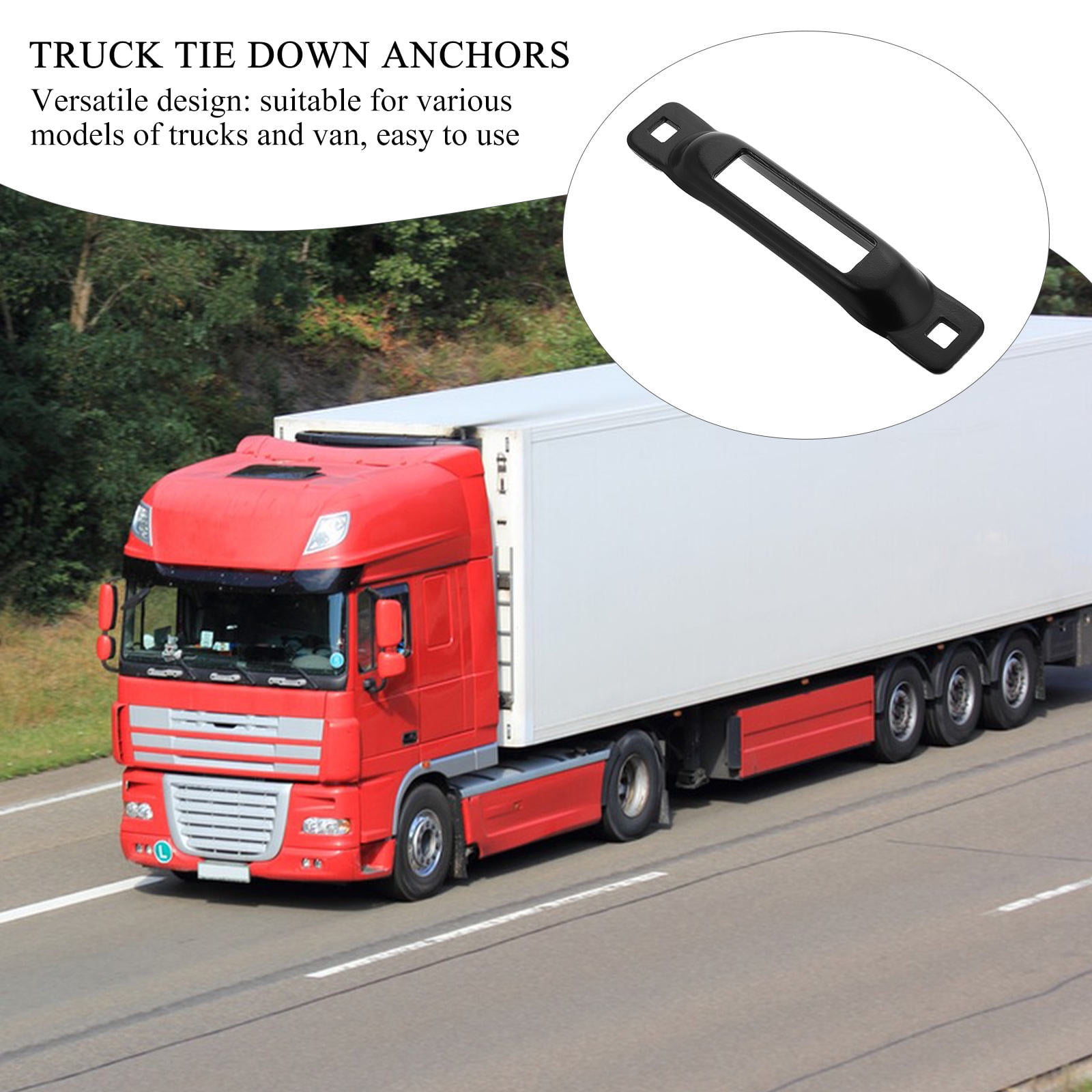 MIPCASE Black Metal Truck Tie Down Anchor with Single Slot for Secure ...