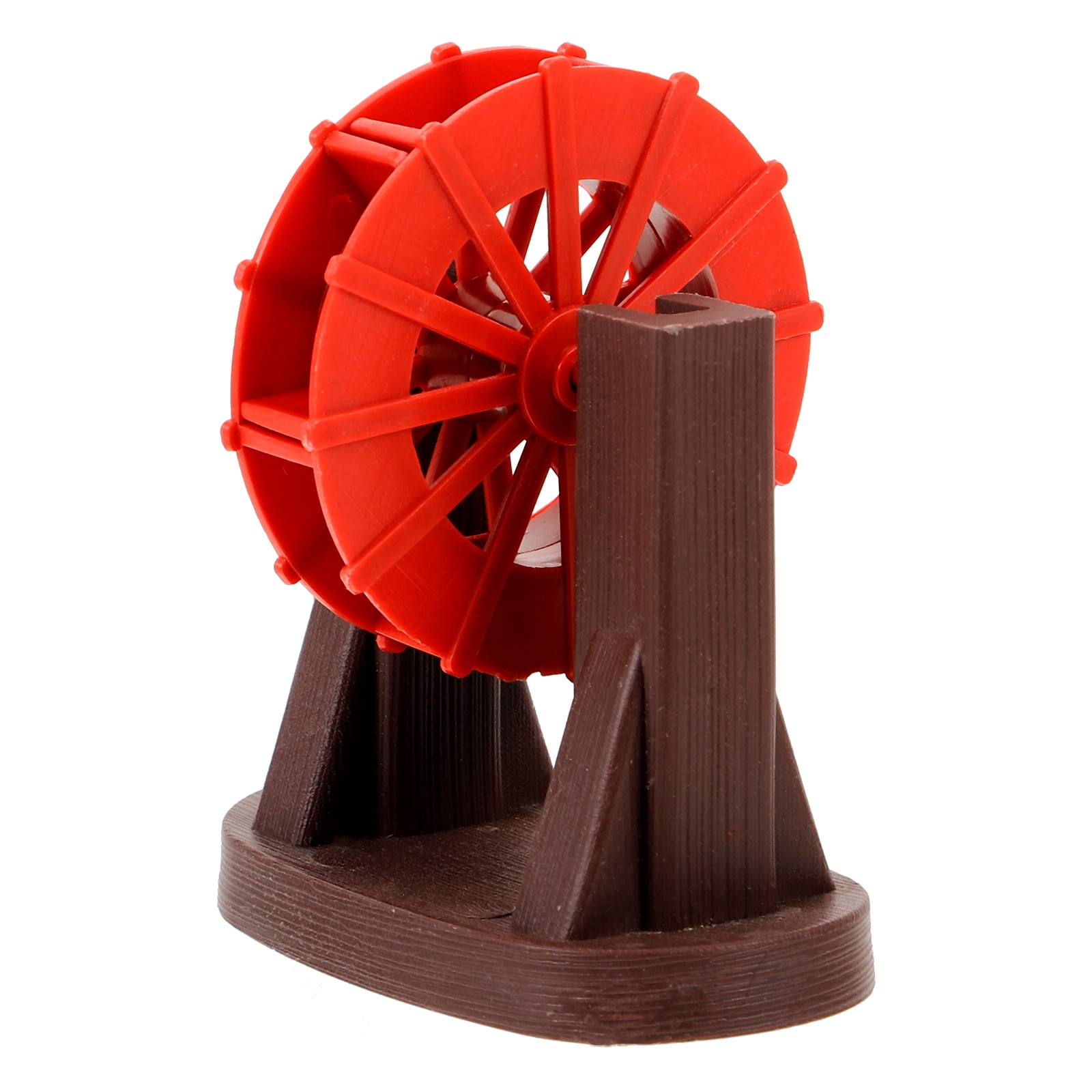 MIPCASE Dark Brown Round Plastic Water Wheel Model, Vintage Style ...