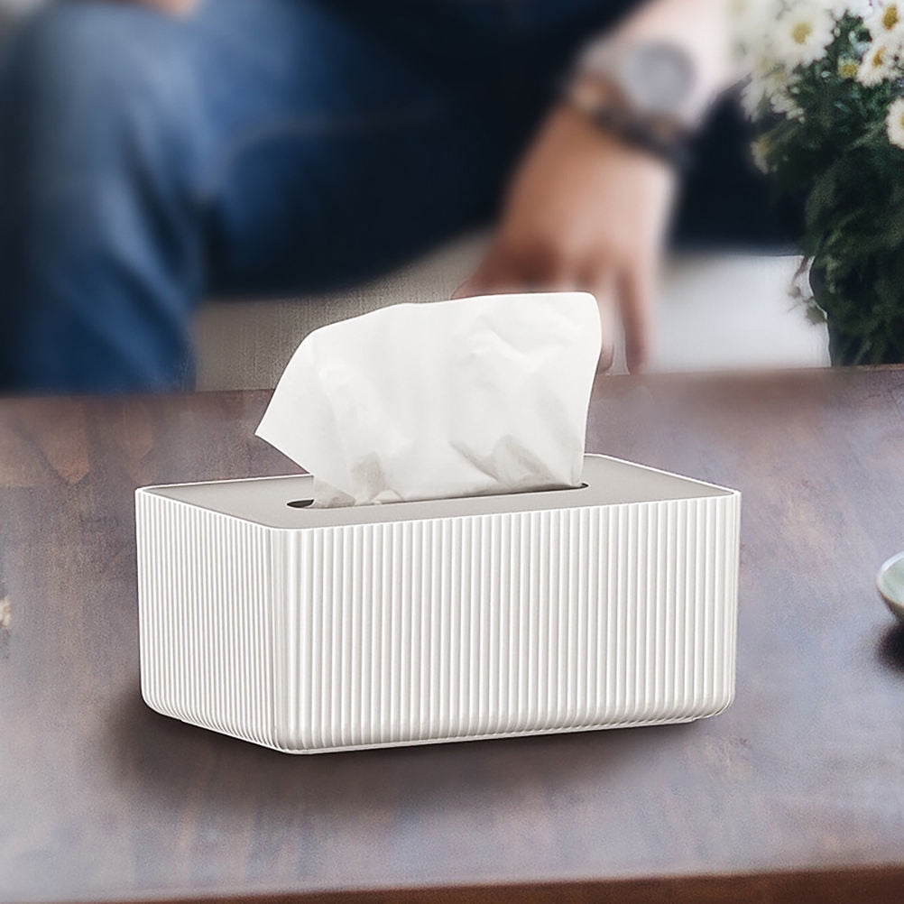MIPCASE 1Pcs Tissue Dispenser Wave Pattern Corrugated Paper for Office ...