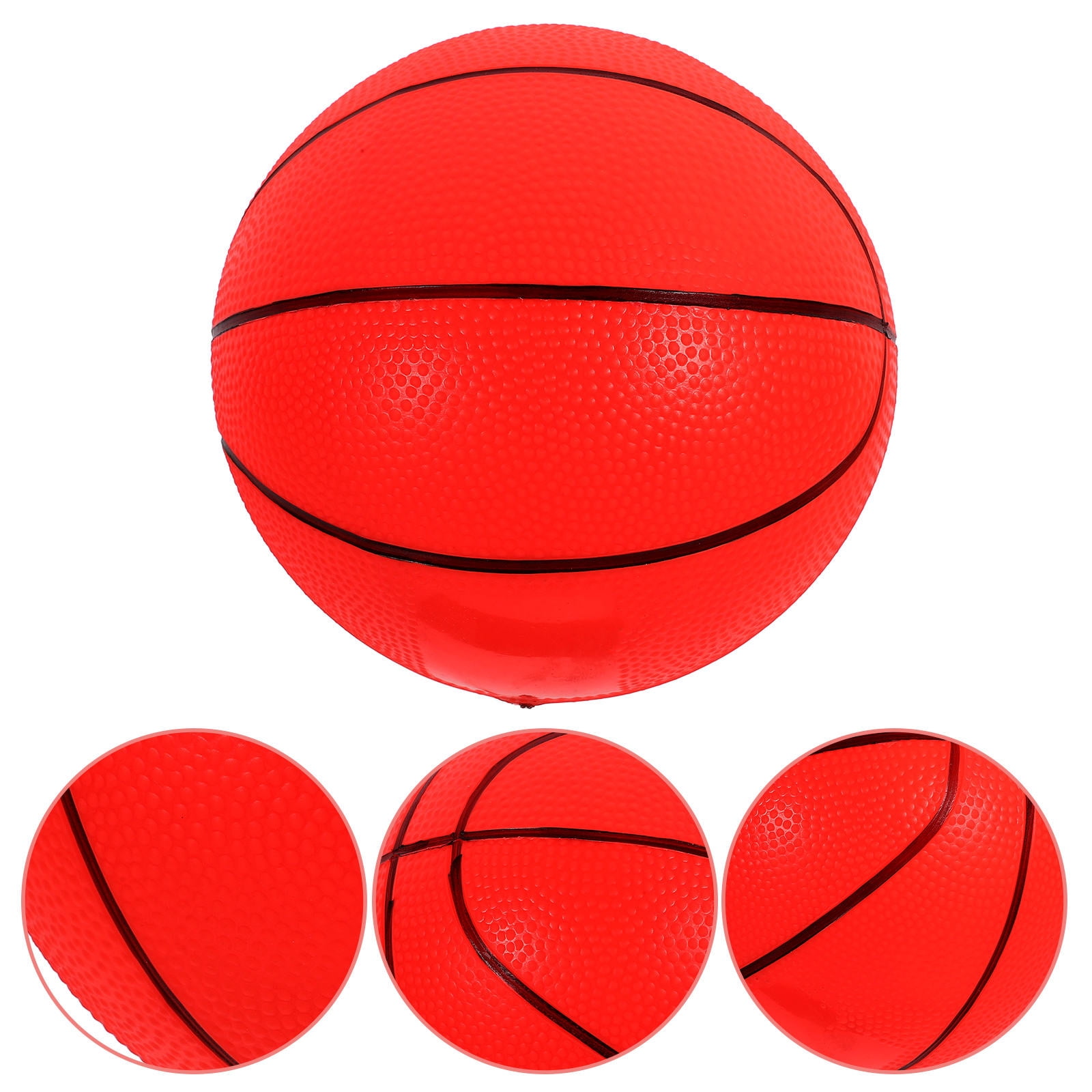 MIPCASE 1Set Soft Indoor Basketball for Kids 8.7In PVC Red Color Ideal ...