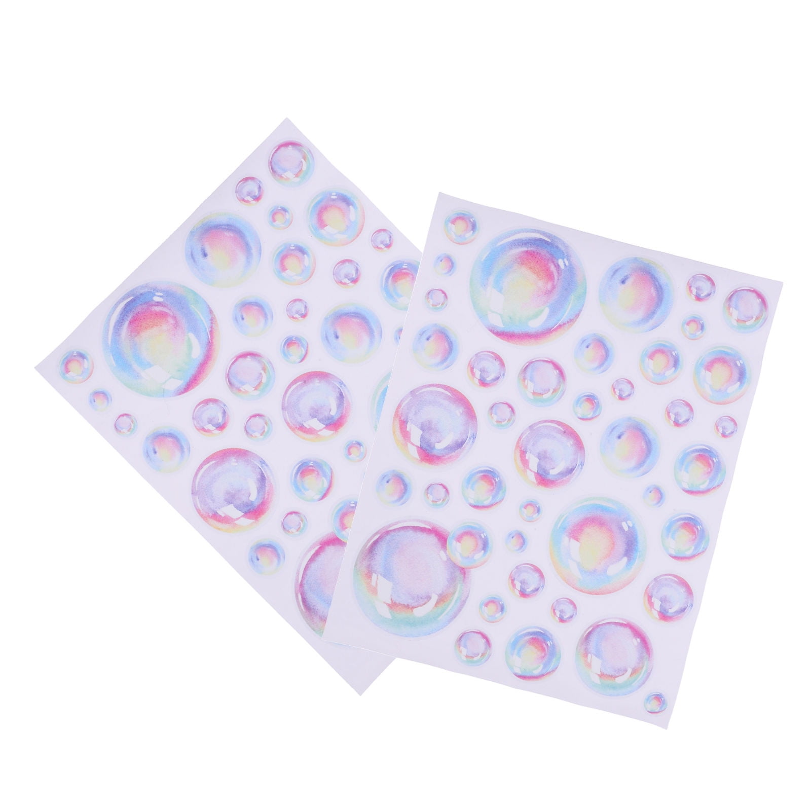 MIPCASE 2 Pcs Bubble Wall Decor Bubbles Wall Decal Peel and Stick Decor ...