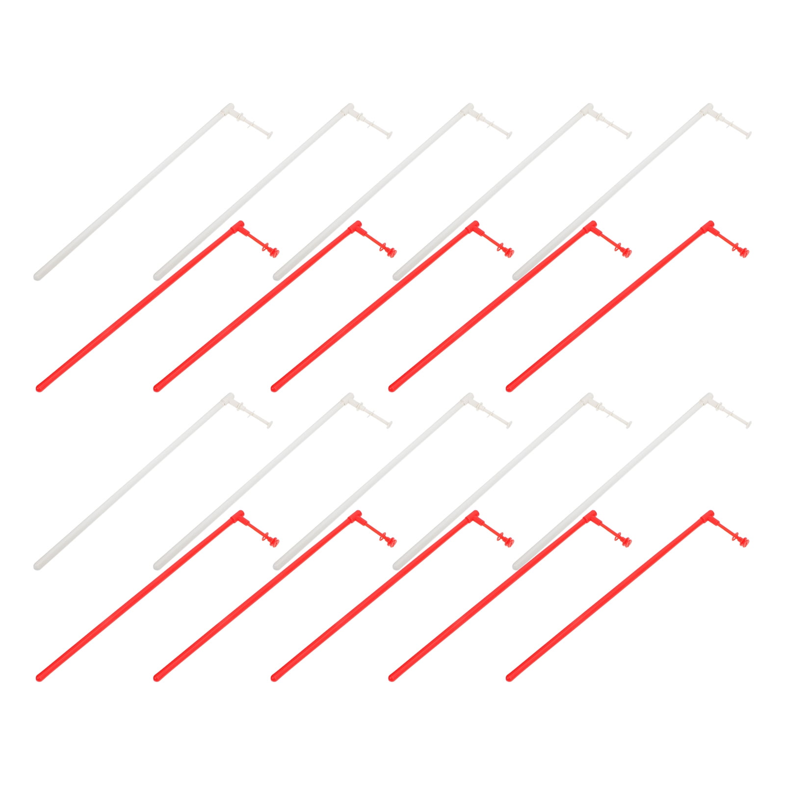 MIPCASE Pinwheels Rods Plastic Red 20 Sets - Walmart.com
