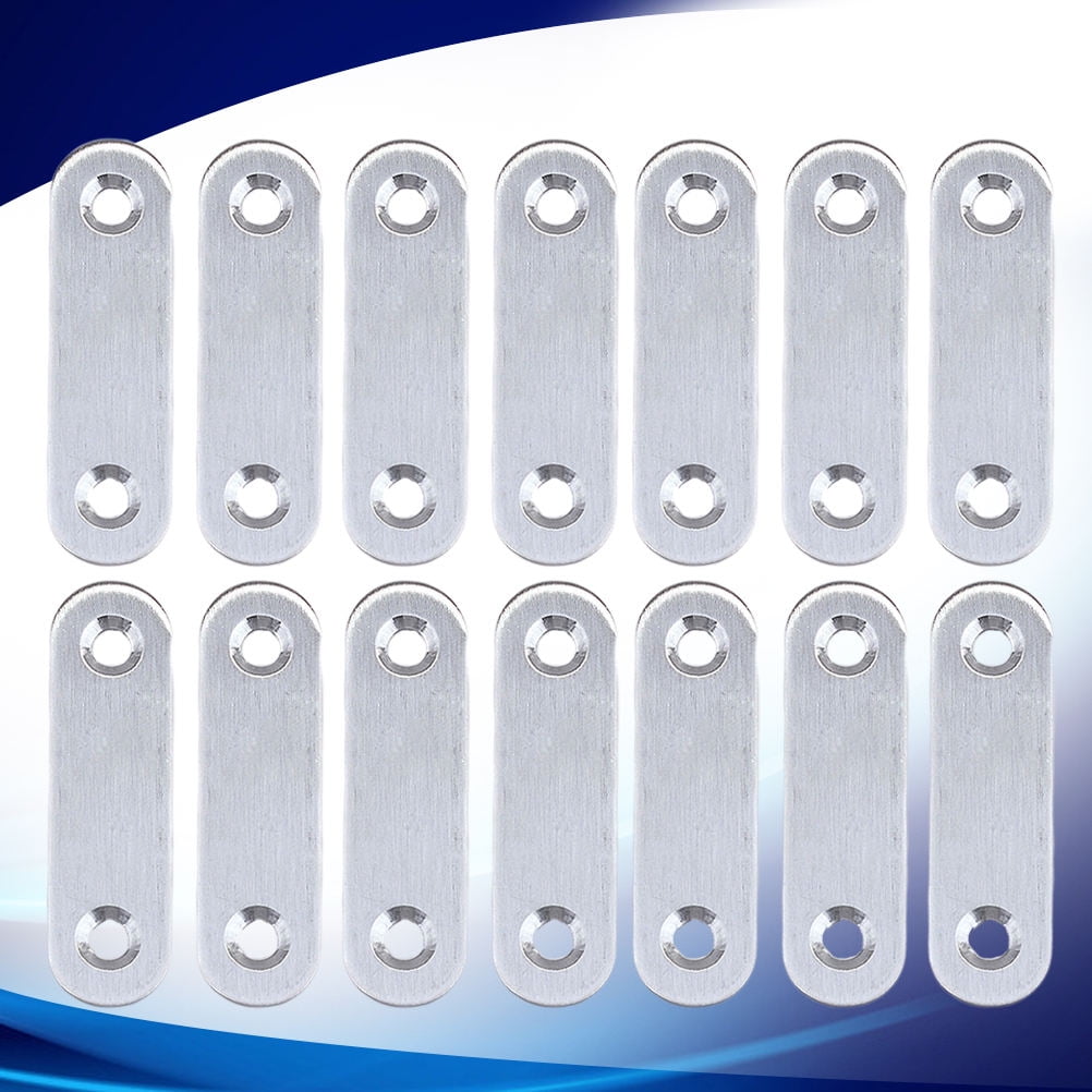 MIPCASE 20Pcs Stainless Steel Metal Bracket Silver for DIY Fixing and ...