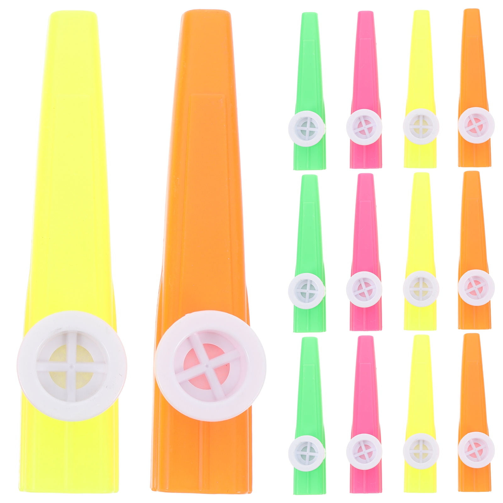 MIPCASE 24Pcs Children's Kazoo Bulk Assorted Color Plastic Mini Wind ...