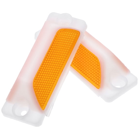 MIPCASE 2-Pack Driveway Reflectors Polycarbonate Plastic Multi-Use ...