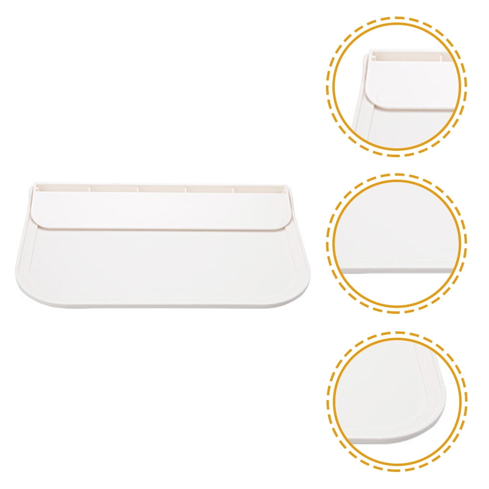 MIPCASE 2Pcs Foldable Stick on Wall Shelf White PP Simple Design for ...