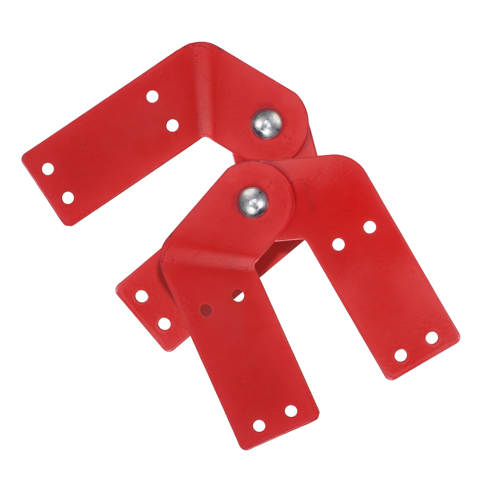 MIPCASE 2Pcs Galvanized Steel Red Ladder Hinges for Engineering Step ...