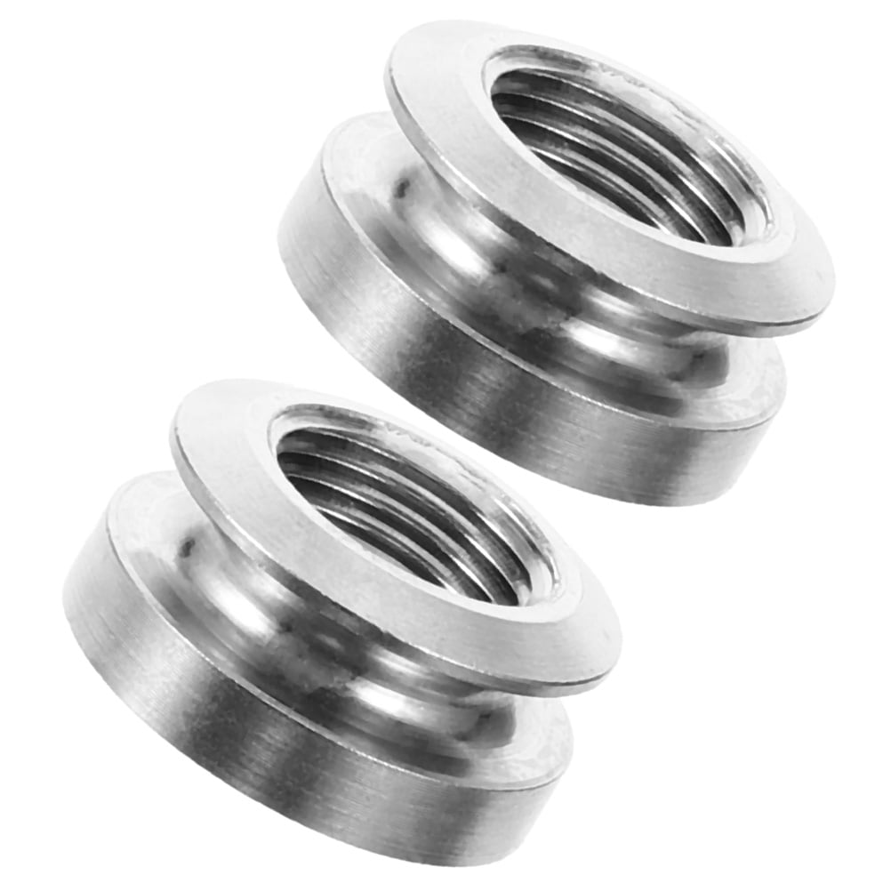 MIPCASE 2Pcs Pickup Tail Pin Caps Silver Round M9 Threaded for Acoustic ...