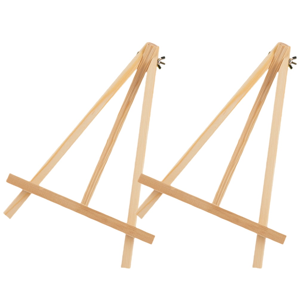 MIPCASE 2Pcs Picture Easel Stand Green Wood Display Paintings Tabletop ...