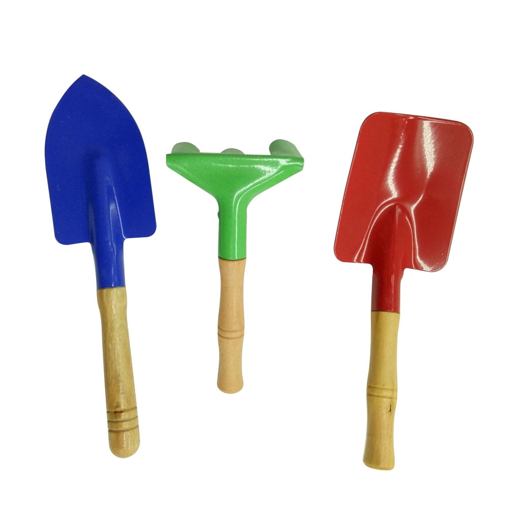 MIPCASE 3Pcs Kids Raking Tools Wood with Sturdy Design for Gardening ...