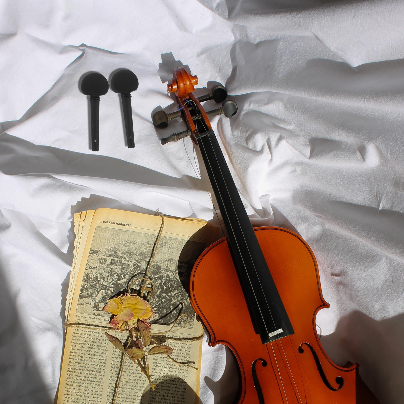 MIPCASE 4 Pcs Cello Replacement Supplies Cello Tuning Pegs Imitation ...