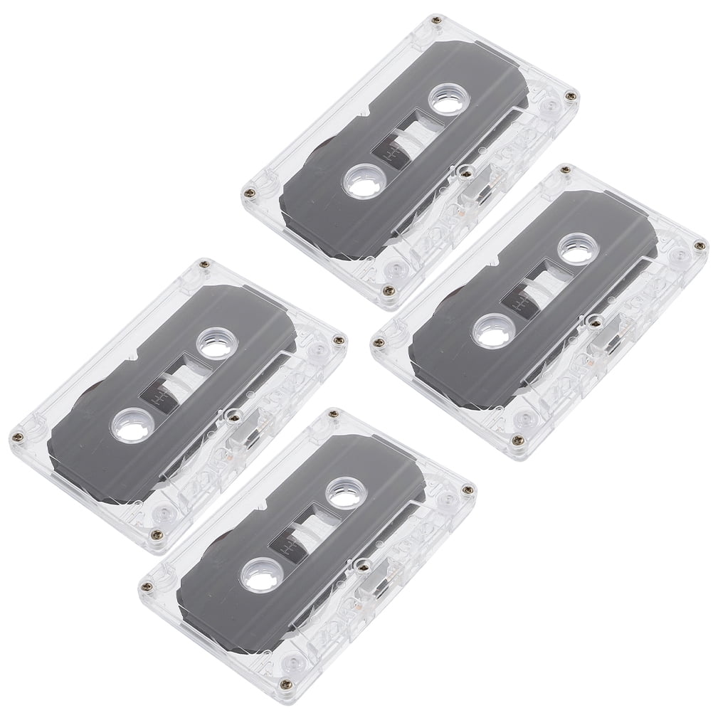 MIPCASE 4Pcs Universal 30 Minute Blank Audio Cassettes Black ...