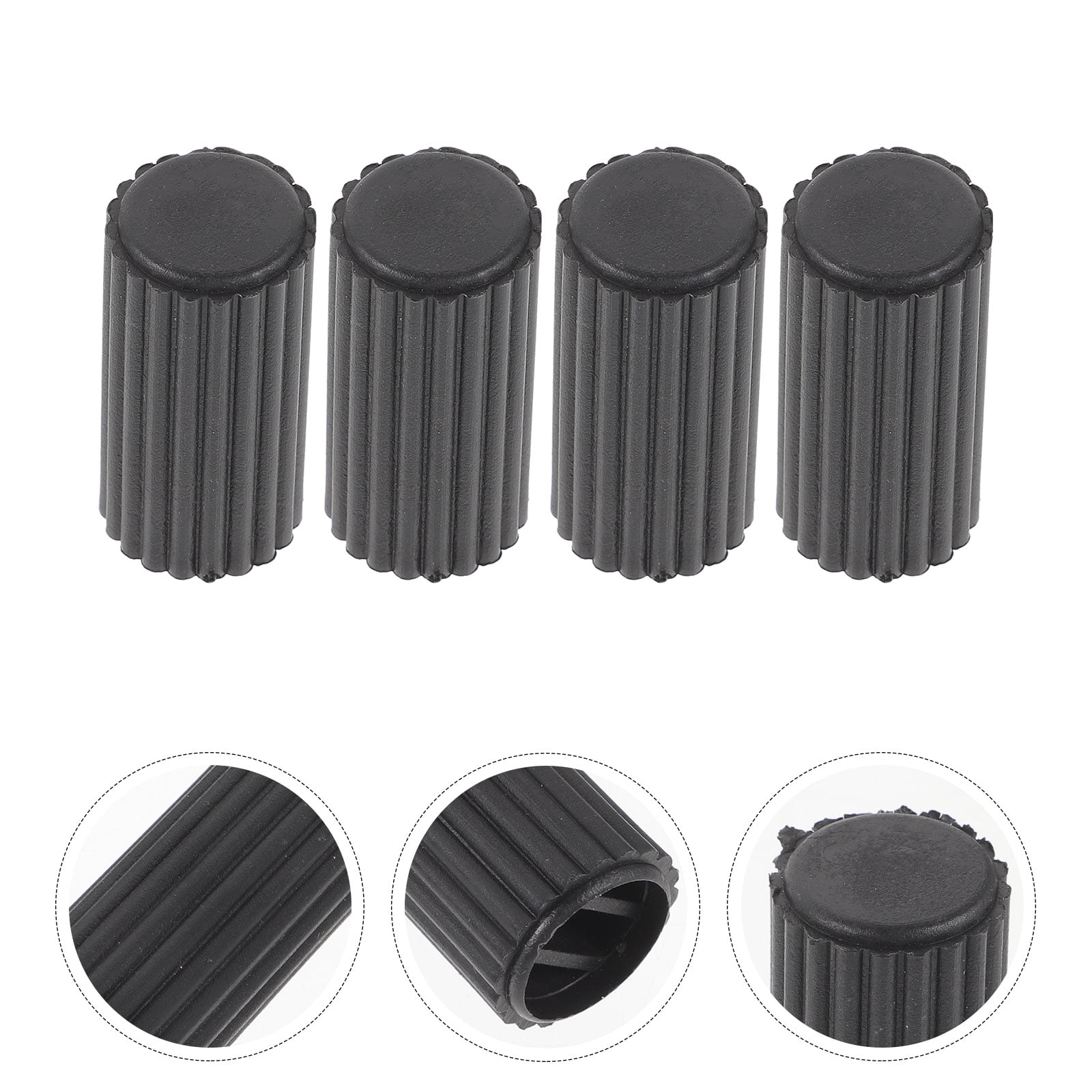 MIPCASE 4Pcs Black Plastic Brake End Caps Replacement Parts for Bike ...