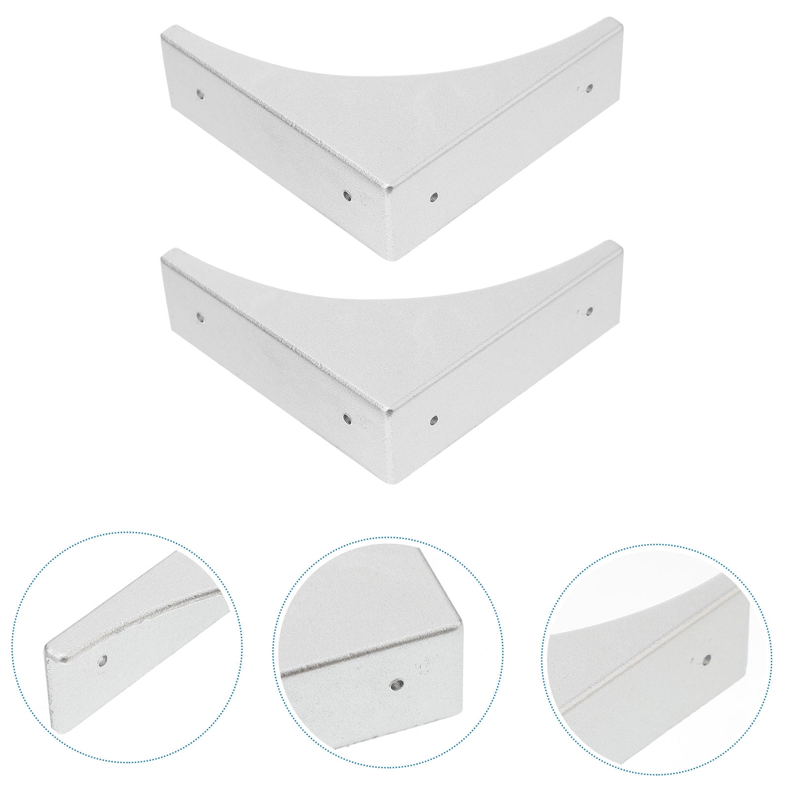 MIPCASE 4Pcs L-shaped Corner Guards for Furniture Corners in Silver ...