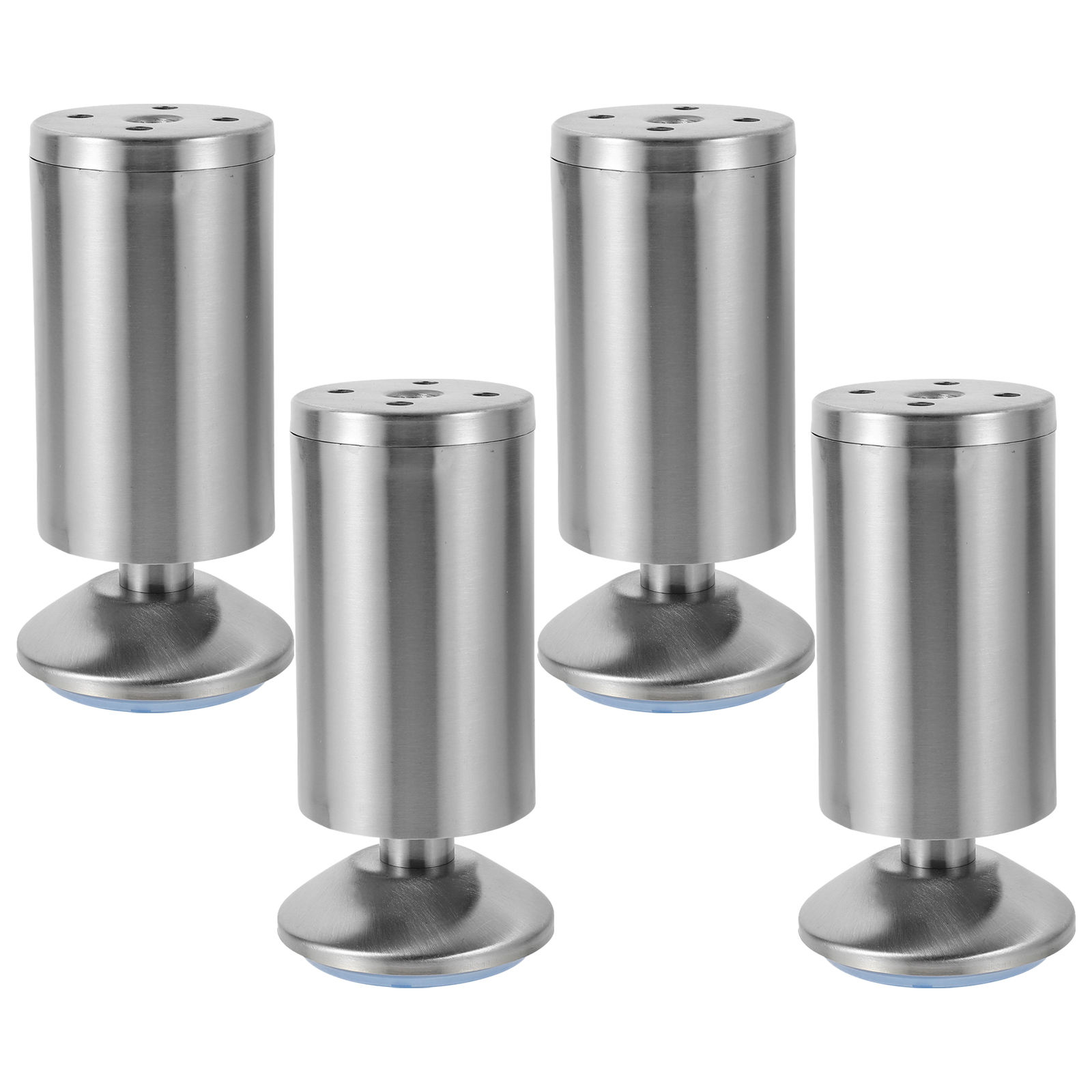 MIPCASE 4Pcs Metal Sofa Leg in Silver for Furniture with Anti-slip and ...