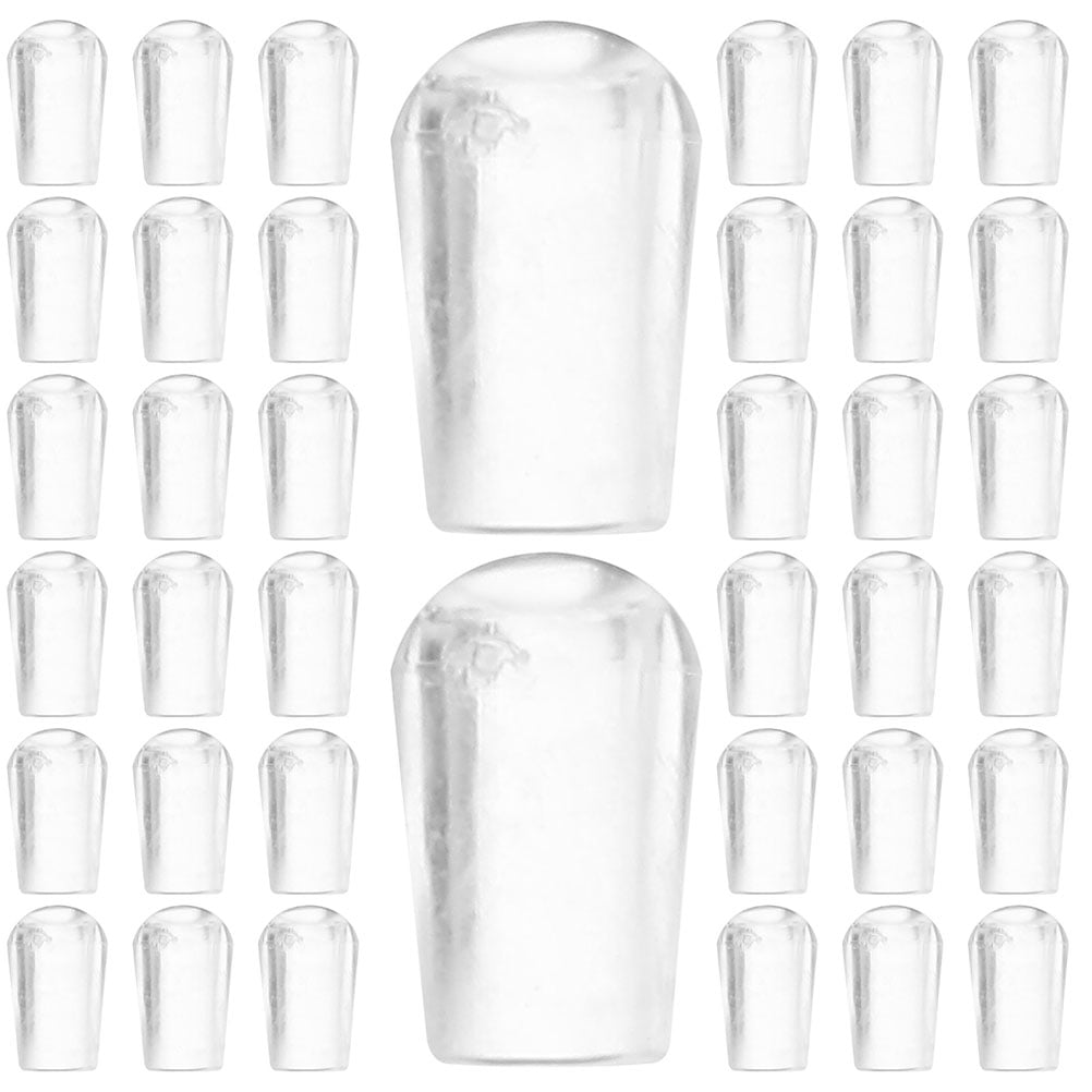 MIPCASE 50Pcs Clear Rubber Sleeve for Shelf Prongs and Metal Tubing ...