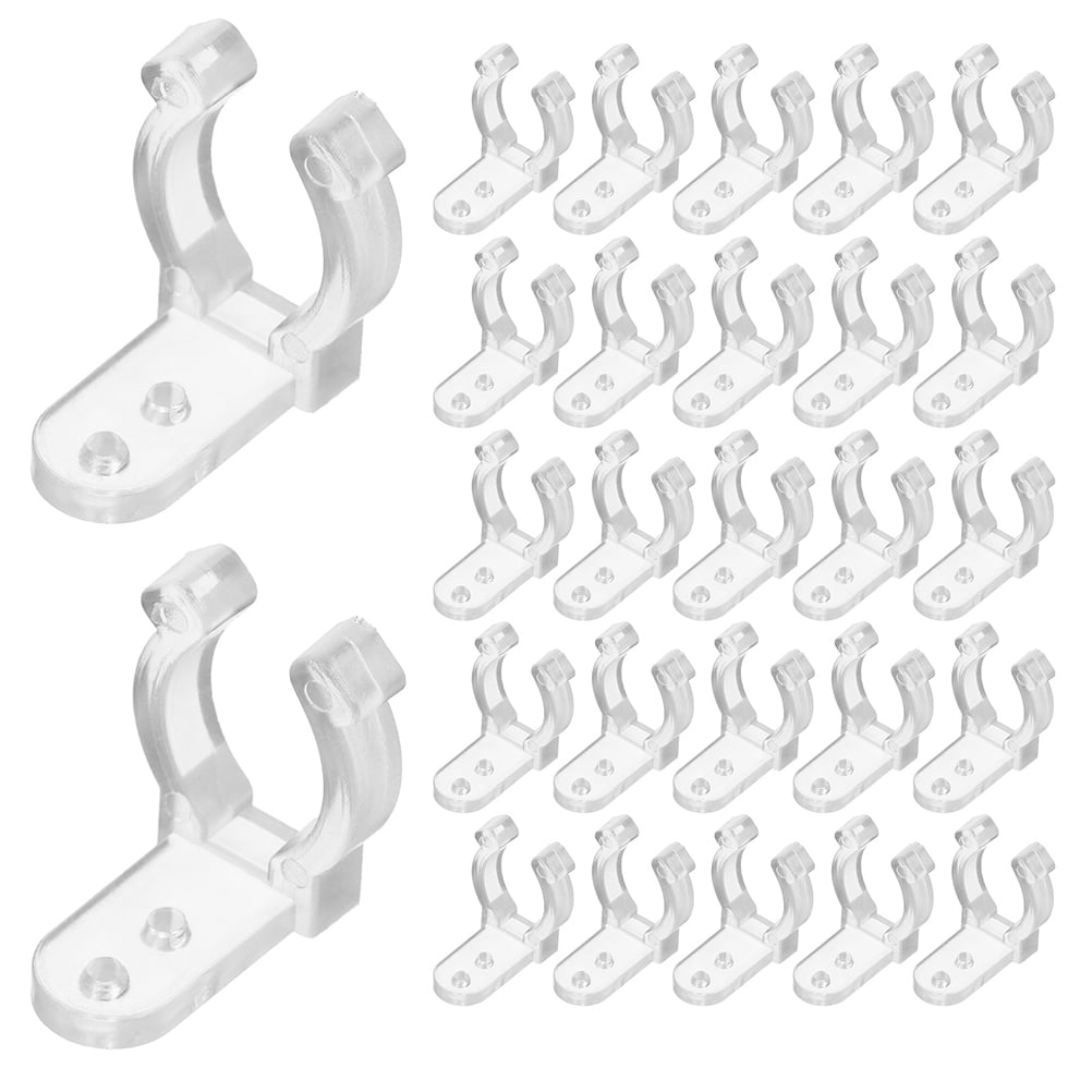 MIPCASE 50Set Strip Light Mounting Brackets Plastic Transparent Light ...