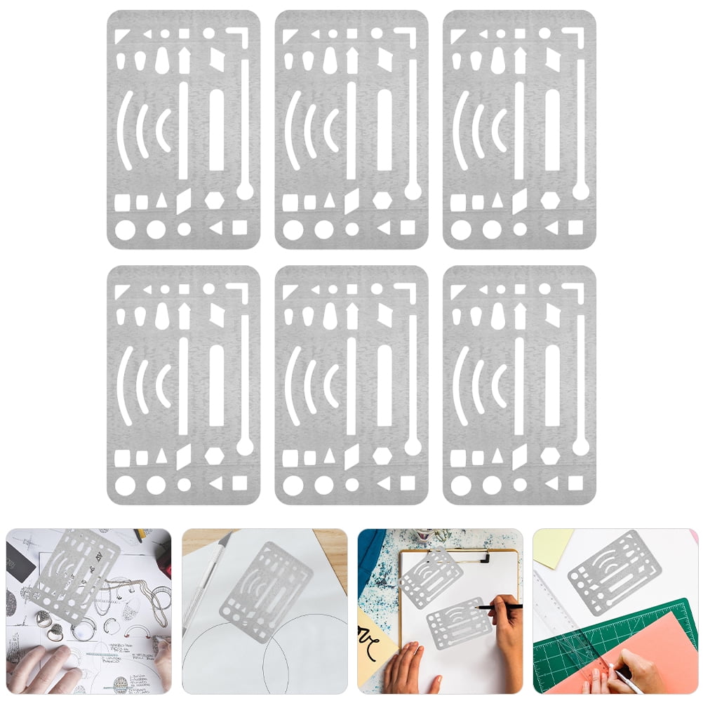 MIPCASE 6Pcs Eraser Shield Stainless Steel Drawing Tools for Creative ...