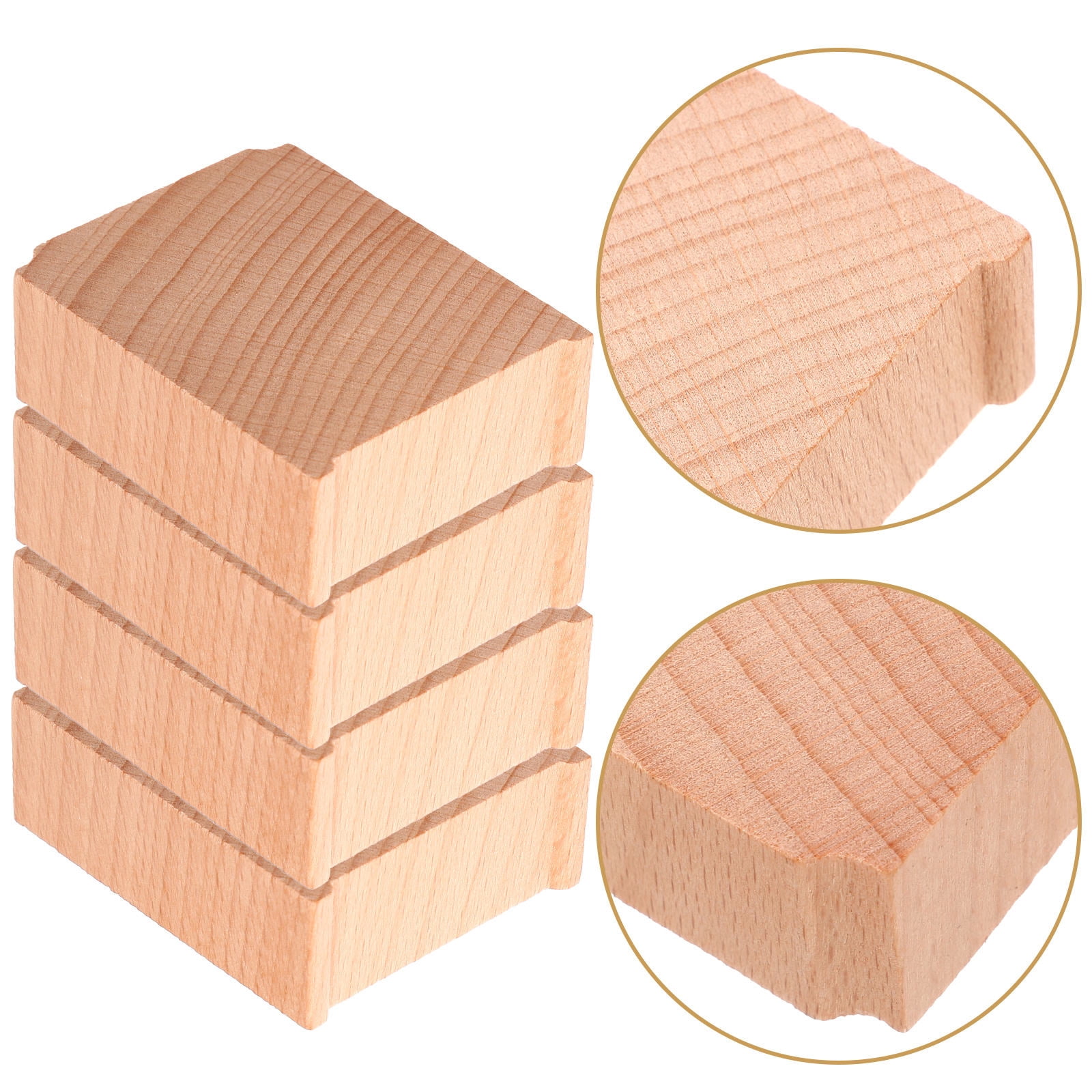 MIPCASE 6Pcs Model Railway Bridges Train Bridge Support Beech Wood ...