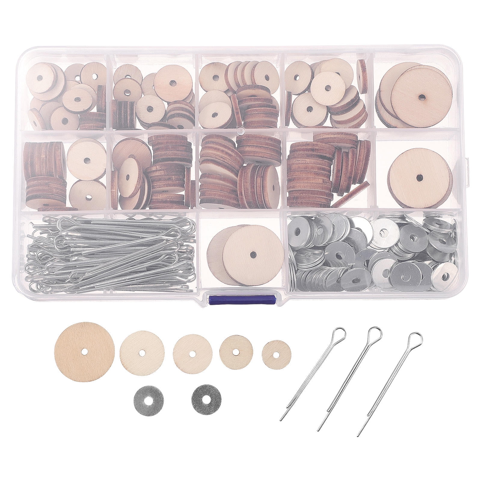 MIPCASE 90 Sets Movable Limbs DIY Wood Doll Joints toy joints Assorted ...