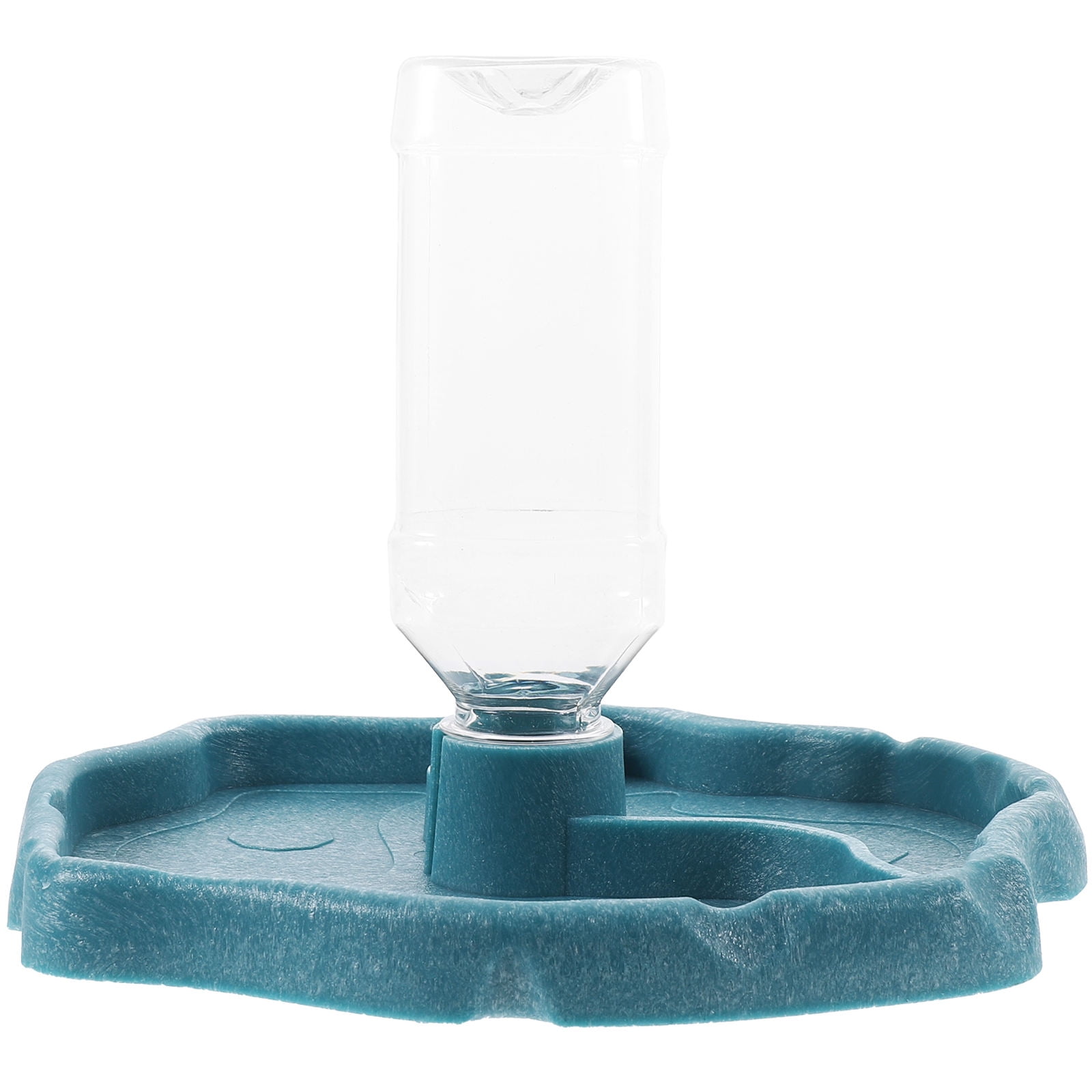 MIPCASE Small Reptile Water Dish Plastic Sky-blue Prevent Injury ...