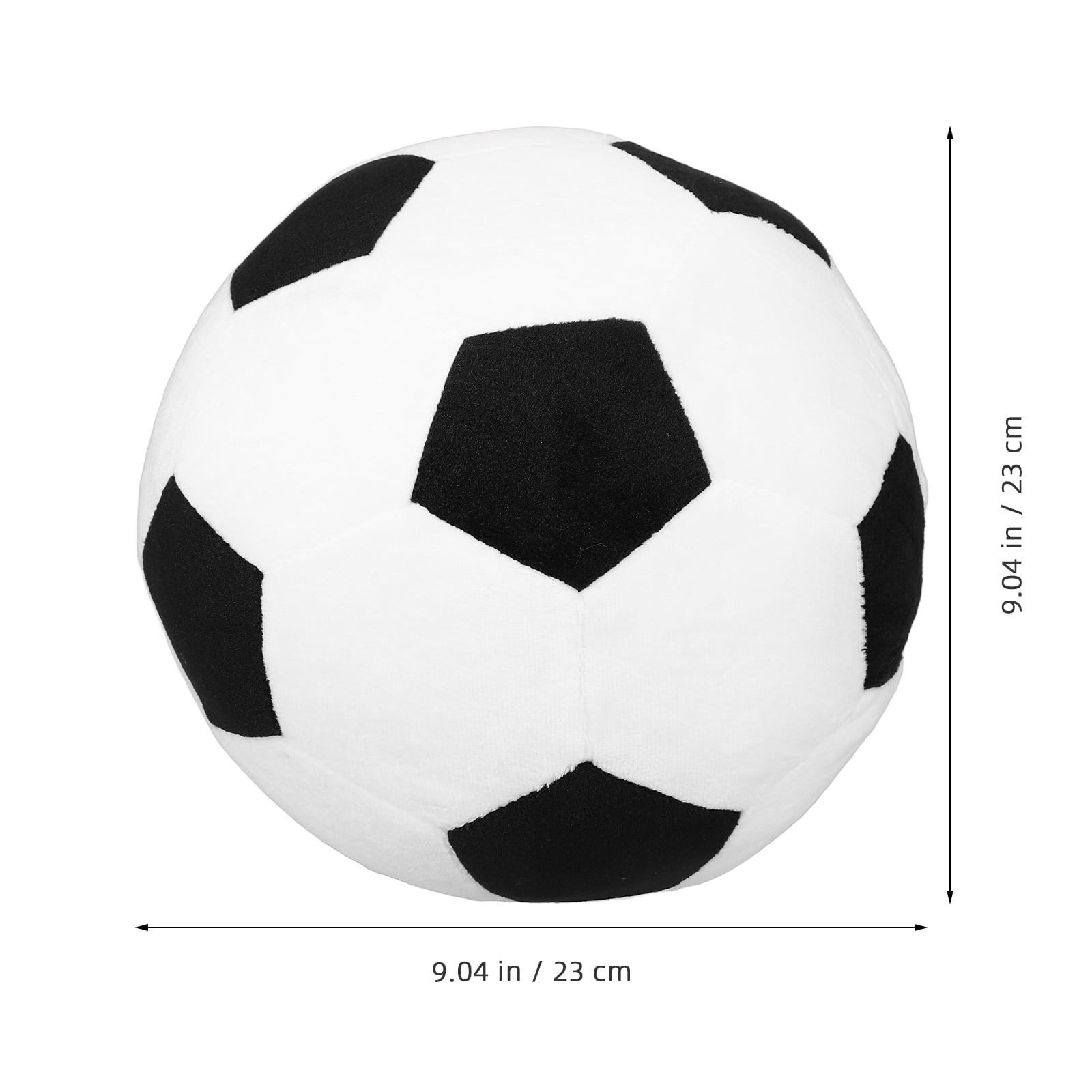 MIPCASE Soft Plush Football Stuffed Toy Black for Stress Relief in ...