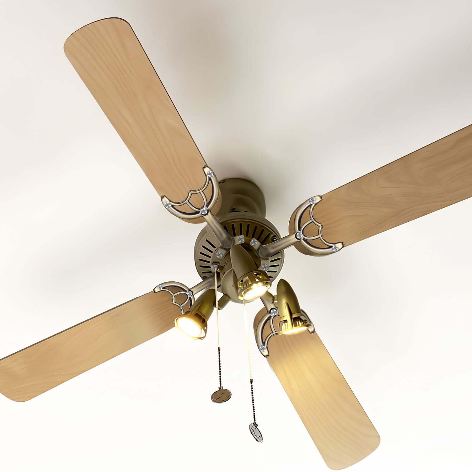 MIPCASE Ceiling Fan Arms Replacement Ceiling Fan Arm Coffee Zinc Alloy ...