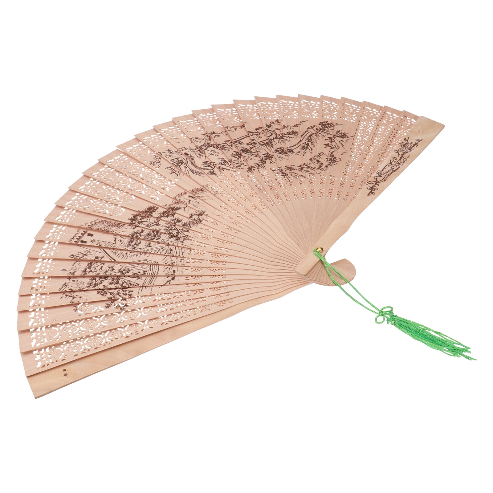 MIPCASE Decorative Fan Handheld Fan Collapsible 1Pack for Summer Decor ...