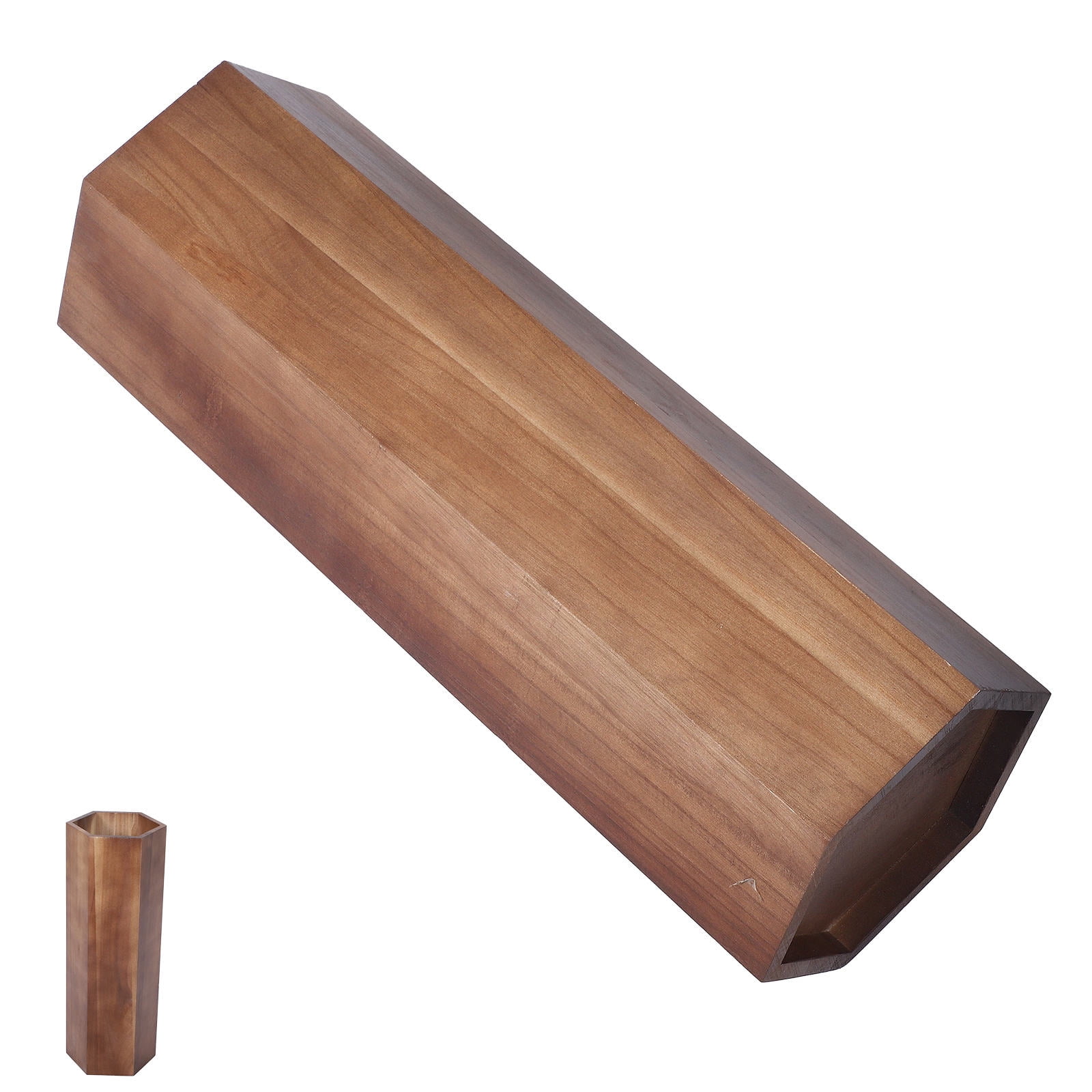 MIPCASE Wood Umbrella Bucket Storage Stand for Entryway Home with Multi ...