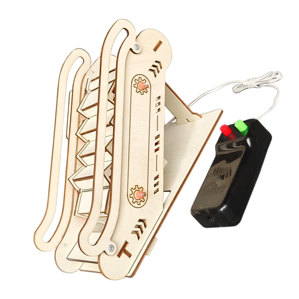 MIPCASE Diy Electric Model Elevator Toy Educational Kit Wooden Puzzle ...