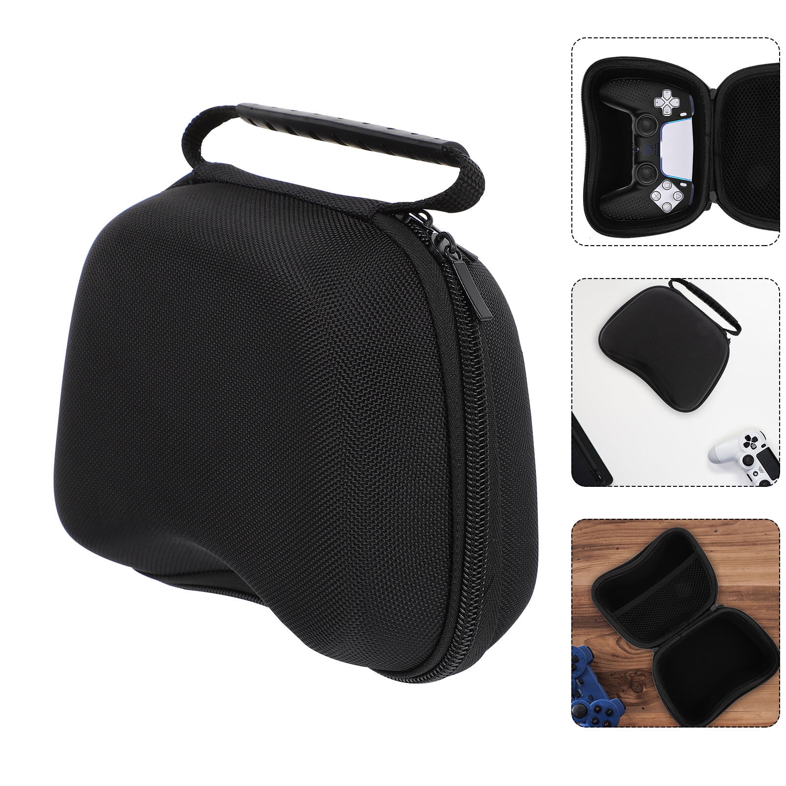 MIPCASE Black Portable Game Controller Hard Case with Large Compartment ...