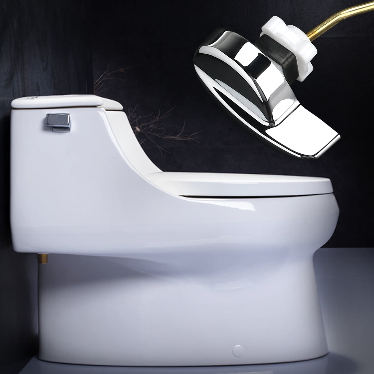 MIPCASE L Shaped Toilet Tank Side Lever Handle Multi Color Side Mount ...