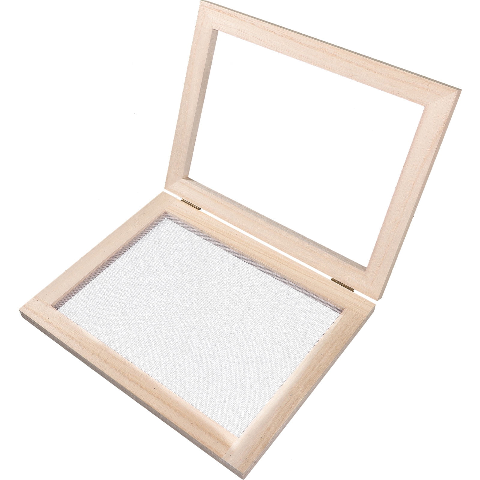 MIPCASE DIY Paper Craft Frame Wooden Screen with Reusable Mesh for ...