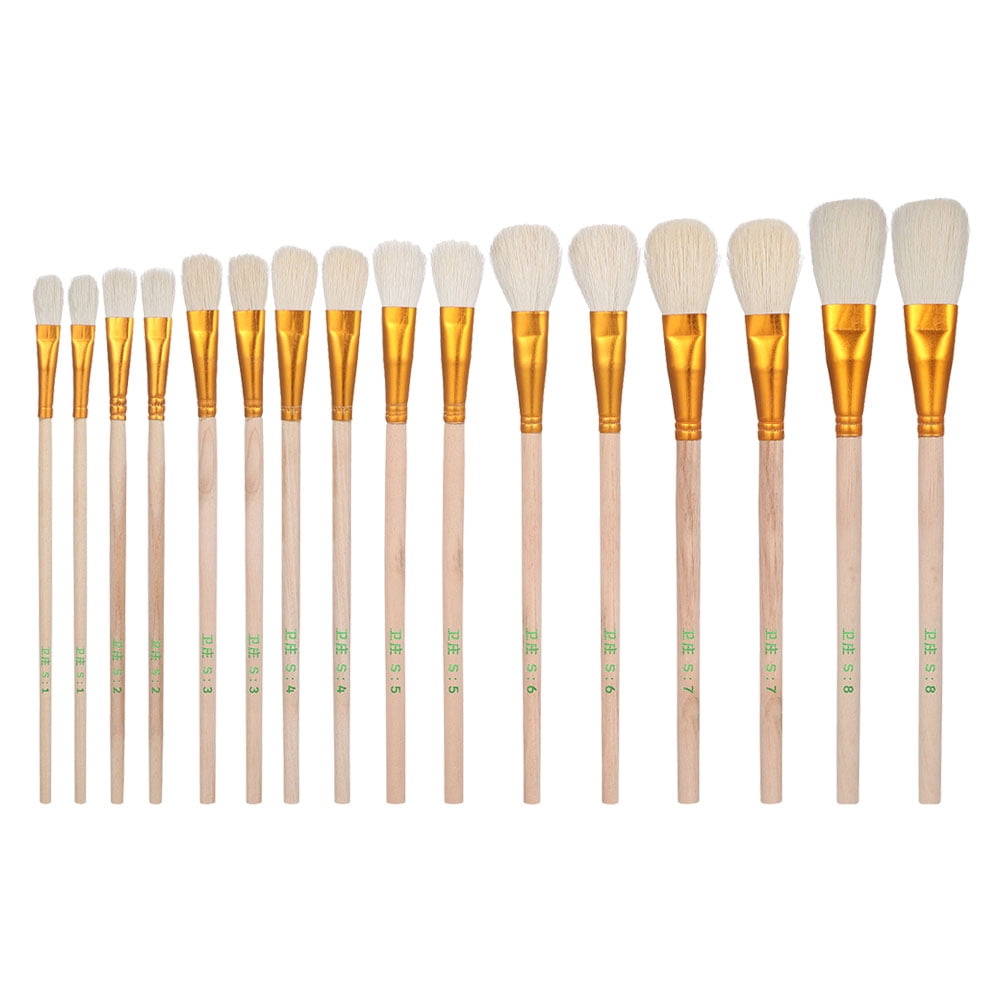 MIPCASE Wood and Sheep Hair Pollinator Brush for Garden Ensures Easy ...