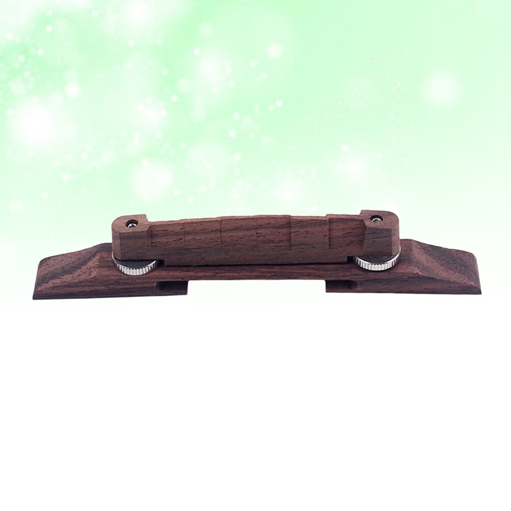 MIPCASE Rosewood Guitar Bridge for Bass with Adjustable Height and Arc ...