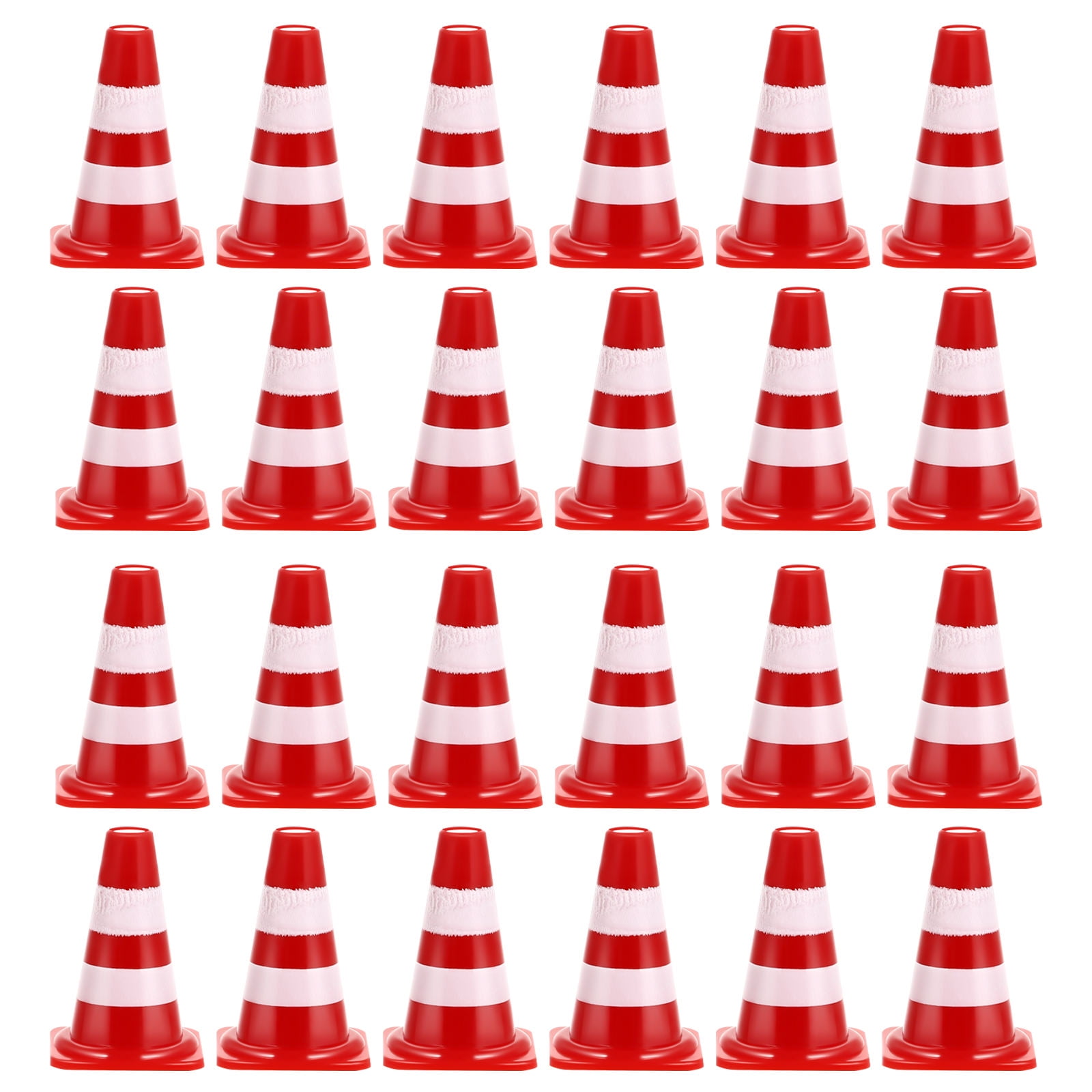 MIPCASE Toy Traffic Cone Road Cones Toys Red ABS Imagination ...