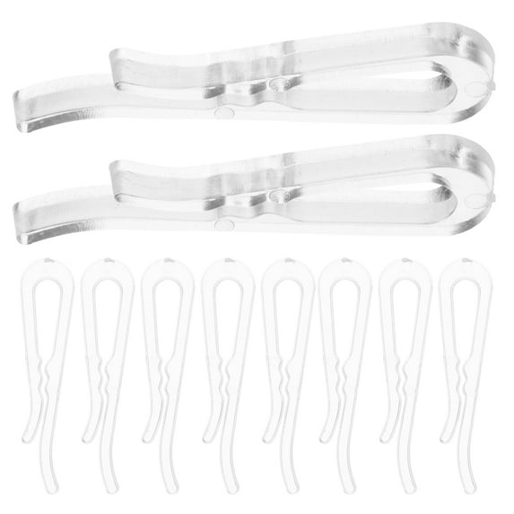 MIPCASE 100Pcs Plastic Sock Clip Transparent Clothespin for Home Use ...