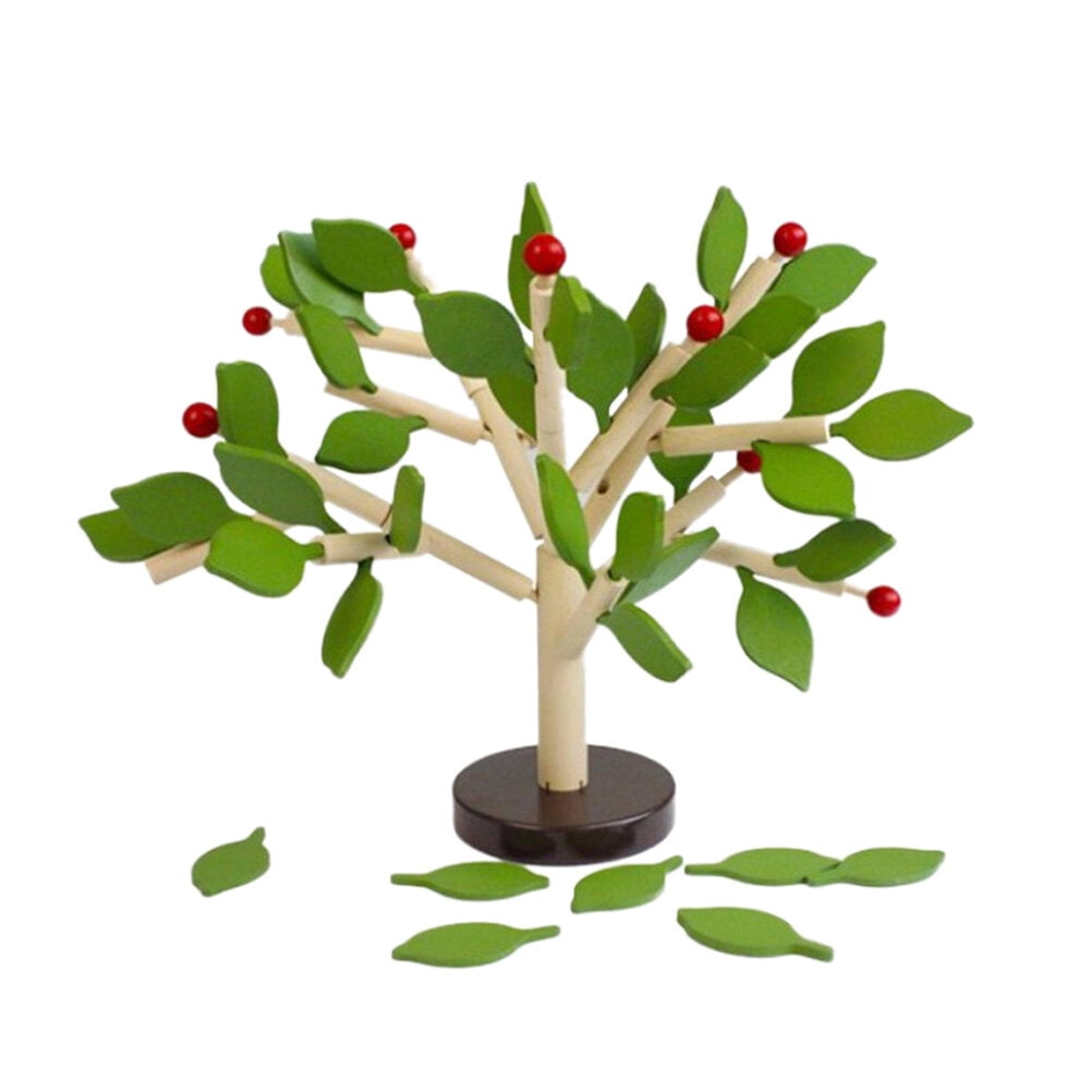 MIPCASE Tree Shape Building Toy Assembled Tree Toy Green Bamboo for ...