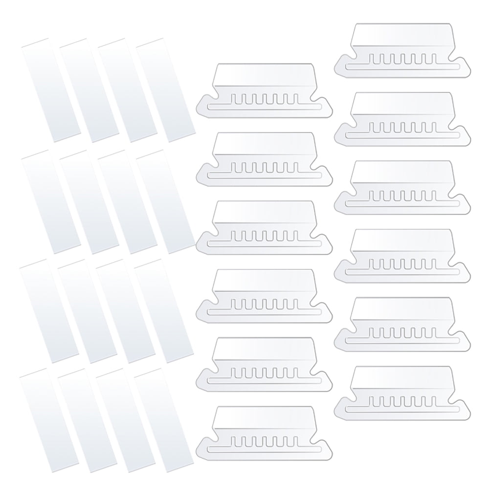 MIPCASE White PVC File Folder Tabs 1Set Rectangular Shape for Hotel Use ...