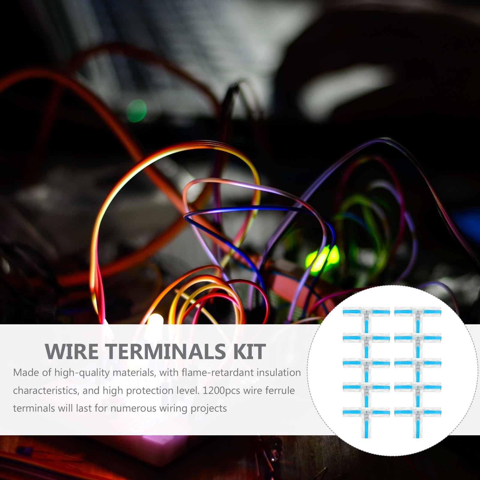 MIPCASE Wire Tap Connectors - 20pcs Butt Splice T-Type Butt Connector ...