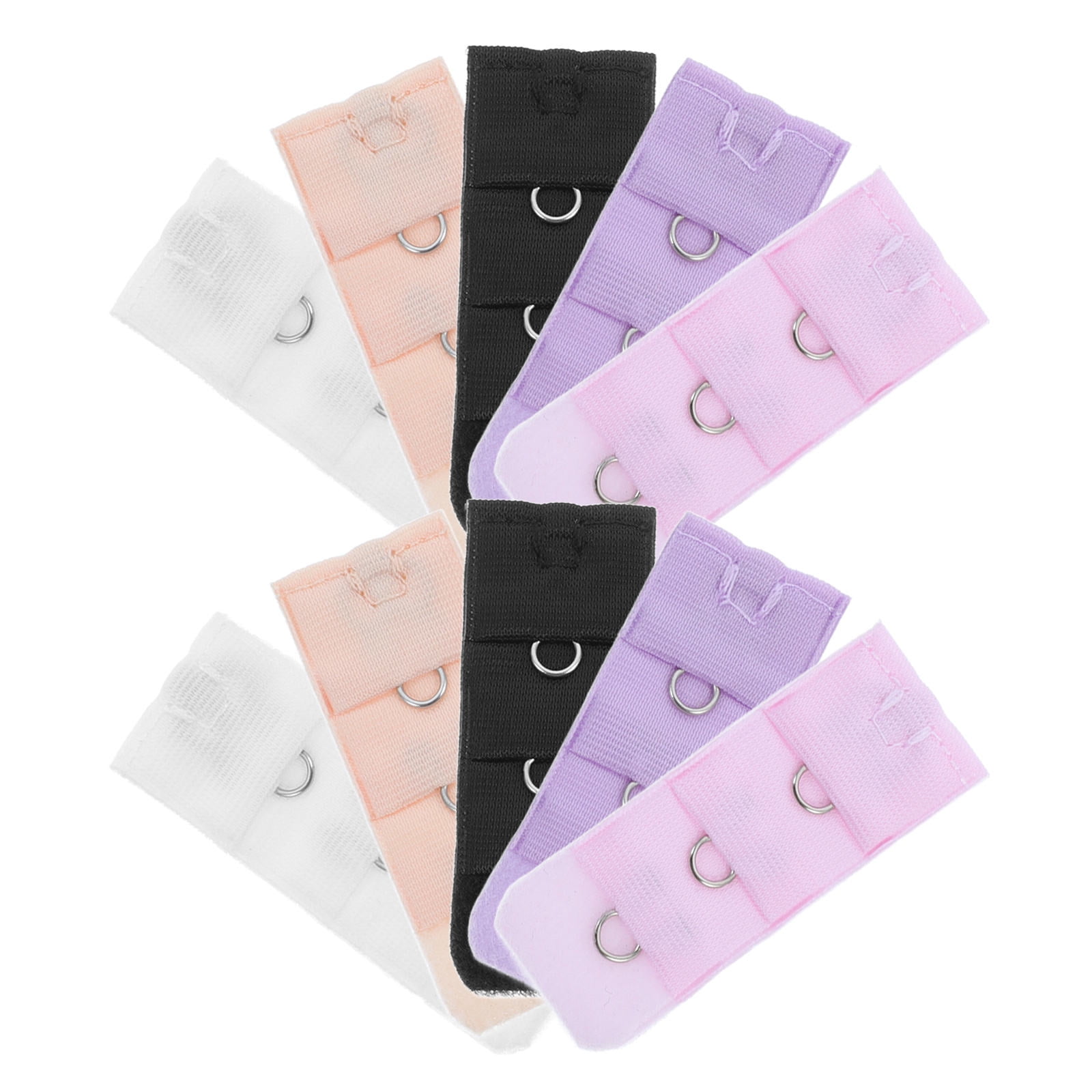 MIPCASE Women’S 1 Hook 3 Rows Bra Extenders Elastic Stretchy Bra Strap ...