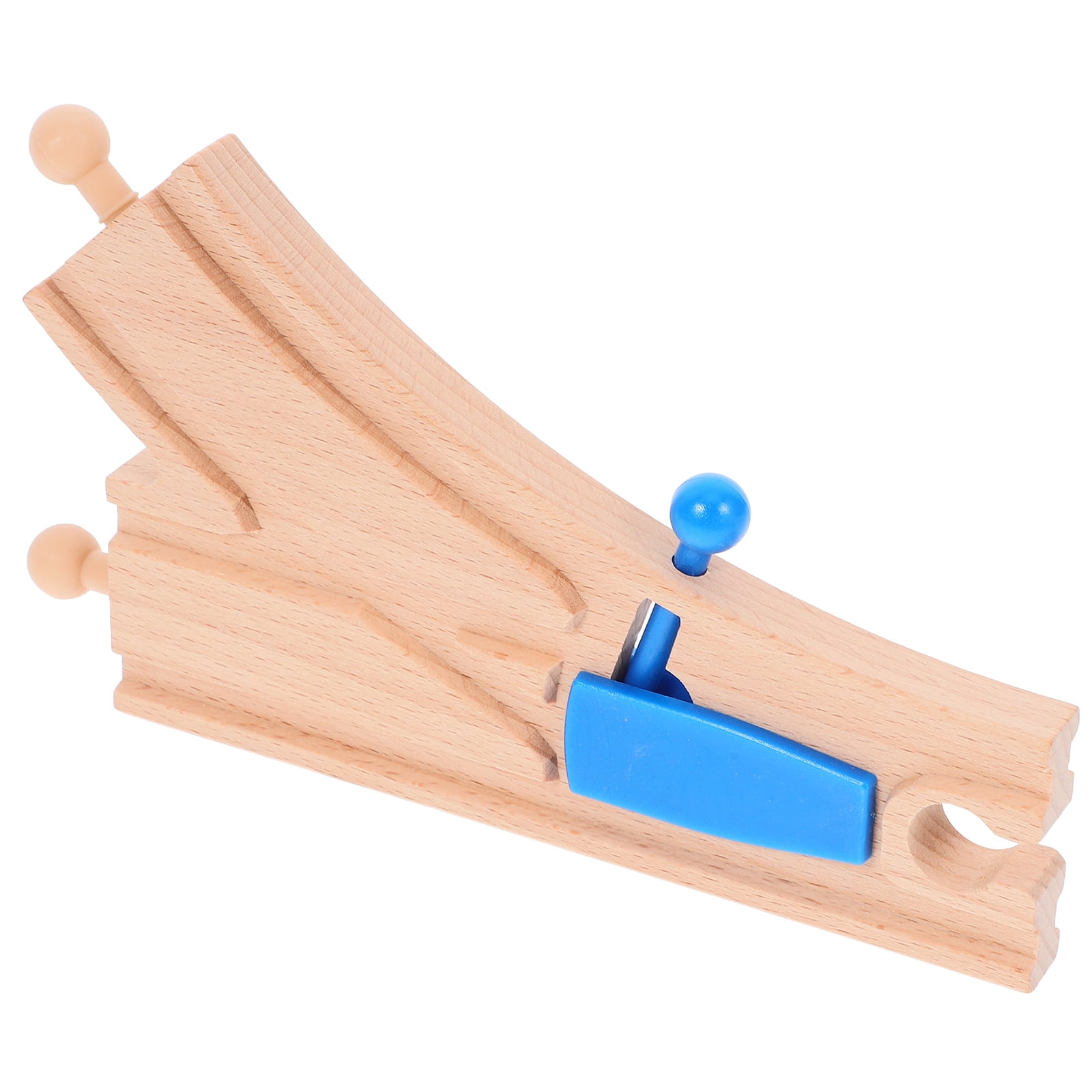 MIPCASE Train Track Connector Pieces Wooden Track Toy Aid Logic Theory ...