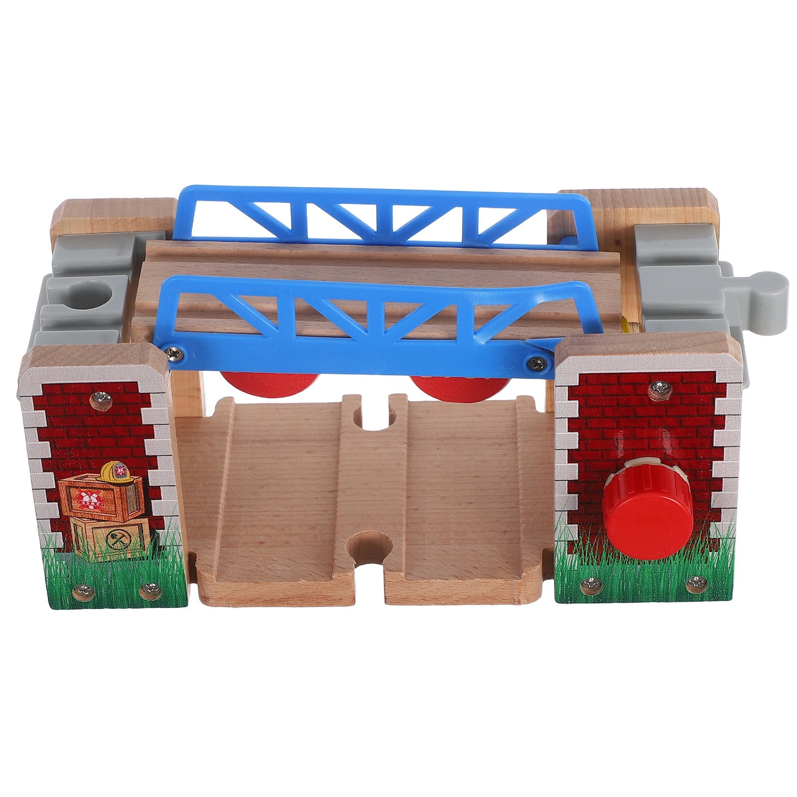 MIPCASE Wooden Train Track Bridge Lifting Bridge Toy Accessory For Boys ...