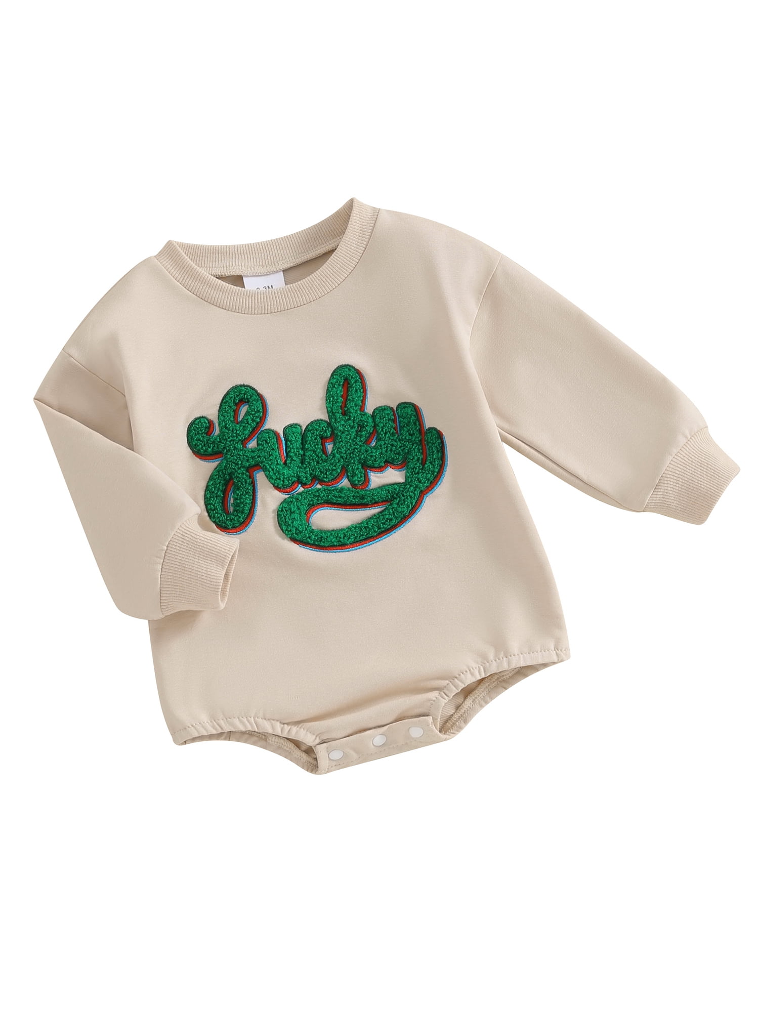 MIPREWUY Baby Rompers, Long Sleeve Crew Neck Letters Fall Bodysuit Clothes for Girls Boys ...