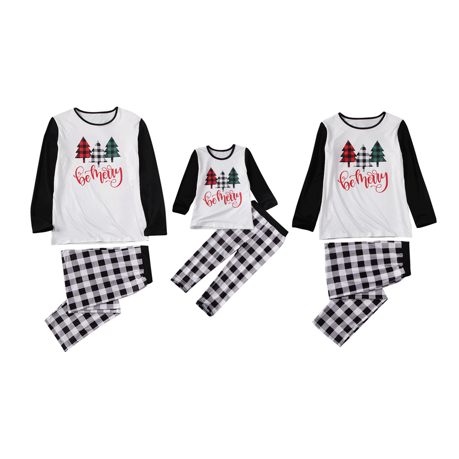 MIPREWUY Family Matching Pajamas Sets Mom Dad Kid Christmas Tree ...