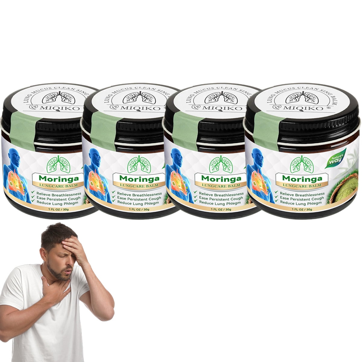 MIQIKO Clear Lung Repair Cream,Clear Lungs Extra Strength，Breathe clear ...