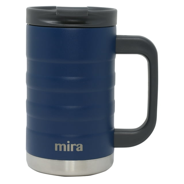 MIRA 14oz Travel Coffee Mug with Handle, Hot & Iced Drink Tumbler ...