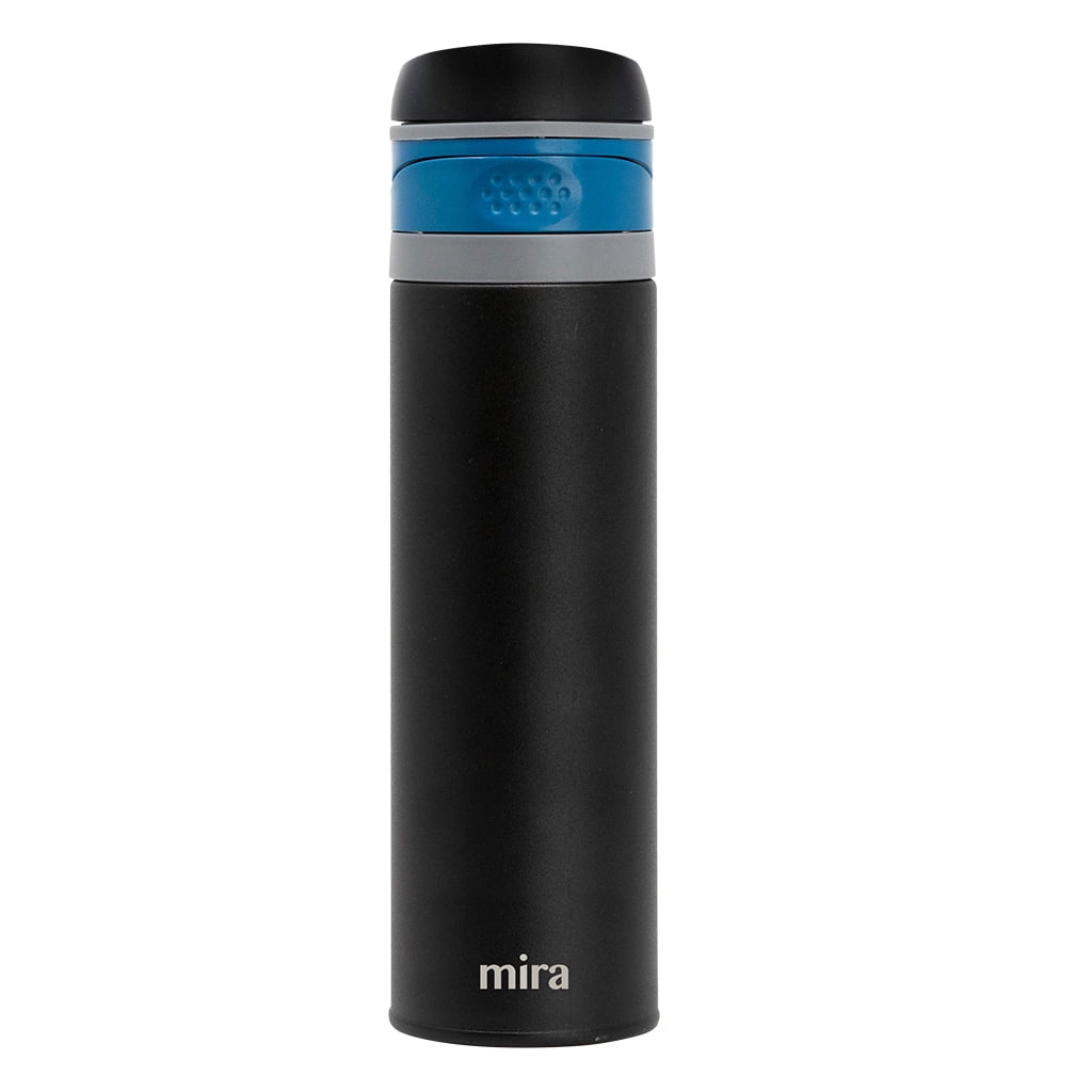 MIRA 16 oz Stainless Steel Insulated Coffee & Tea Travel Mug, One Touch ...